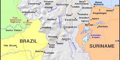 Gajāna kartes - Kartes, Gajāna (South America - Amerika),
